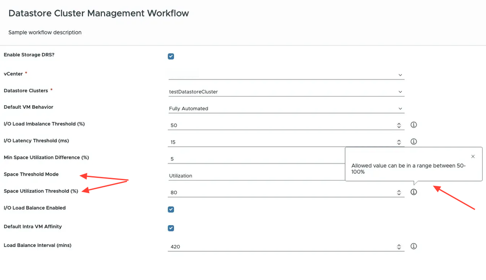 Managing vCenter datastores cluster with VCF Orchestrator – VMware Cloud